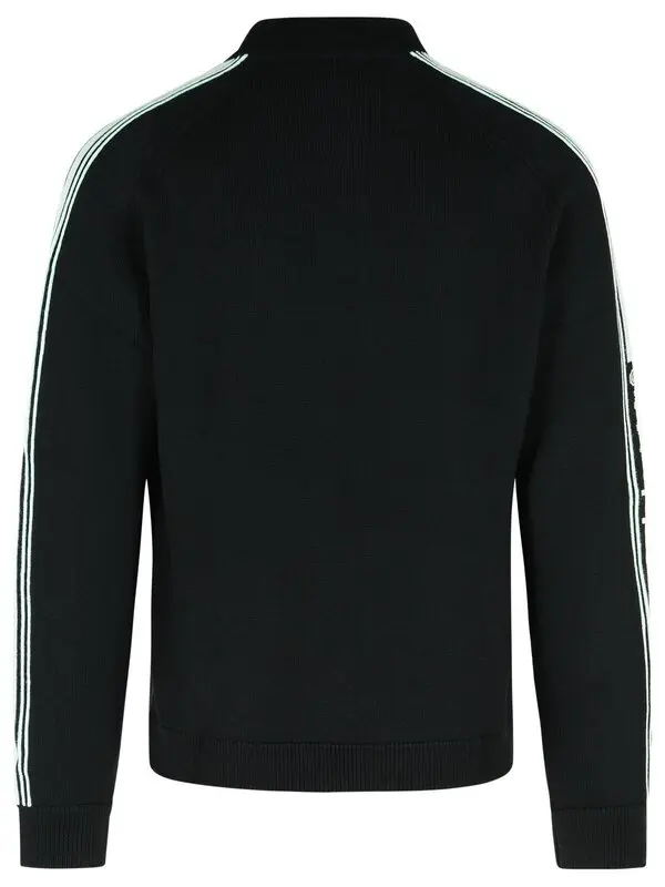 Casablanca Merino Wool Zip-up Sweatshirt With Logo Detail