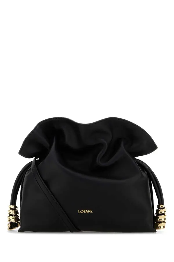 Loewe Leather Mini Coil Flamenco Clutch