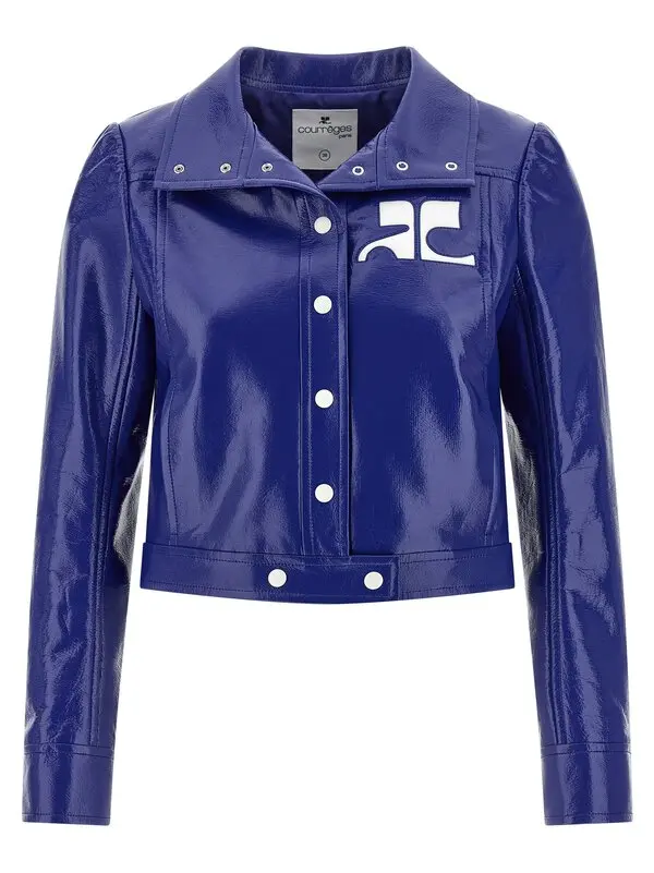 COURREGES Re-edition Vinyl Jacket - Blue