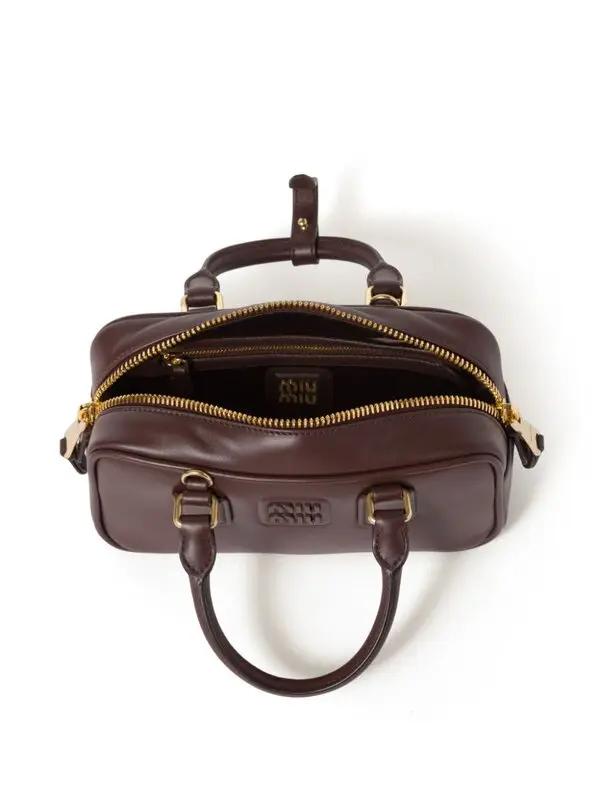 Miu Miu Arcadie Regular Leather Bag - Brown