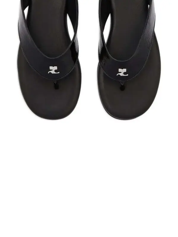 COURREGES R" Logo Slide Sandals