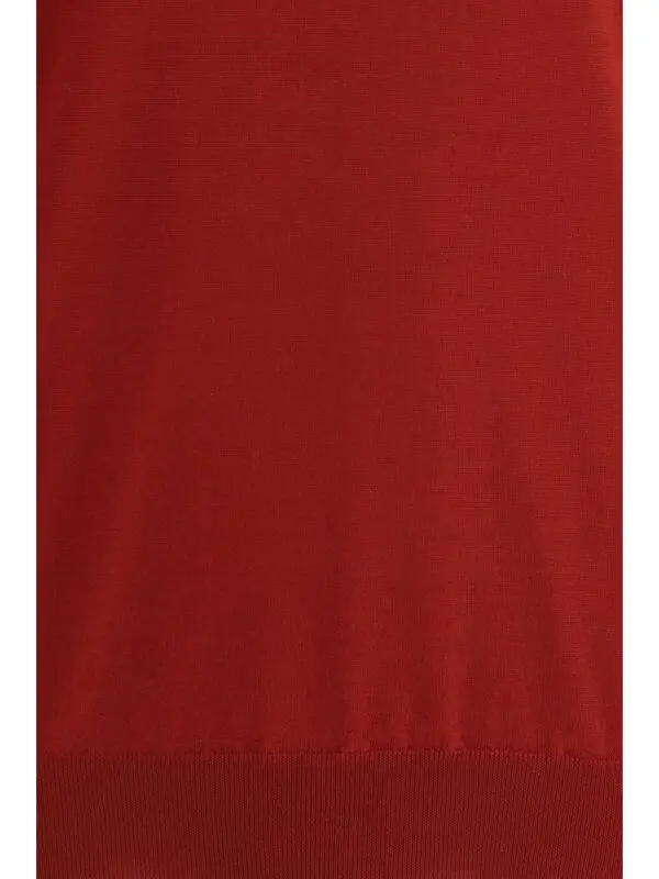 Brunello Cucinelli Virgin Wool Crew Neck Sweater - Red