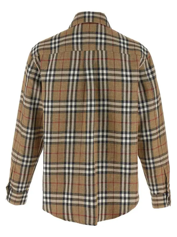 Burberry Double Face Shirt - Brown
