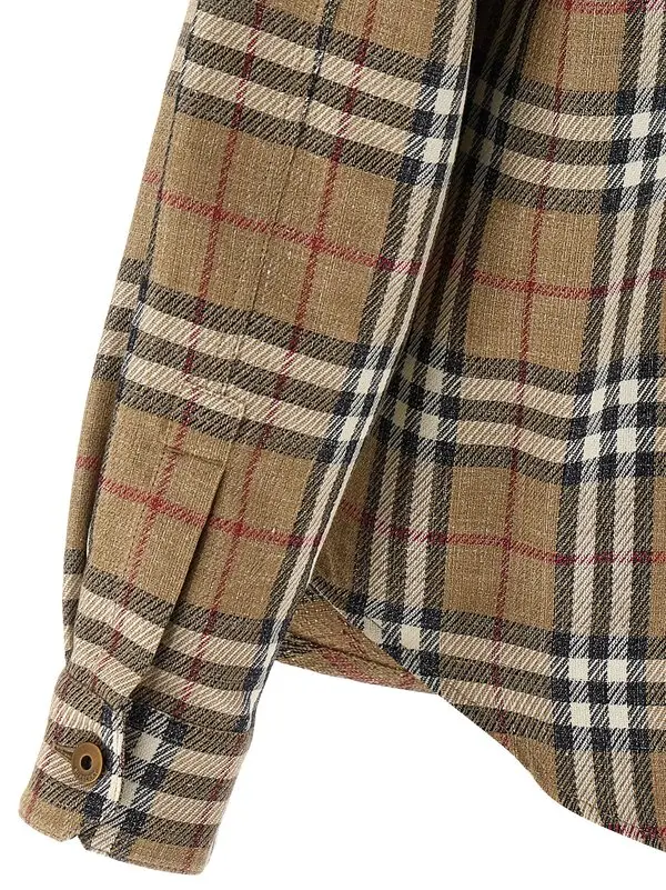 Burberry Double Face Shirt - Brown