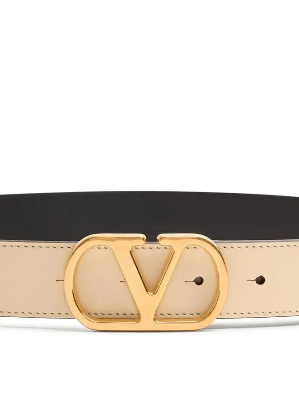 Valentino Garavani Vlogo Signature Belt In Calfskin - Multicolor