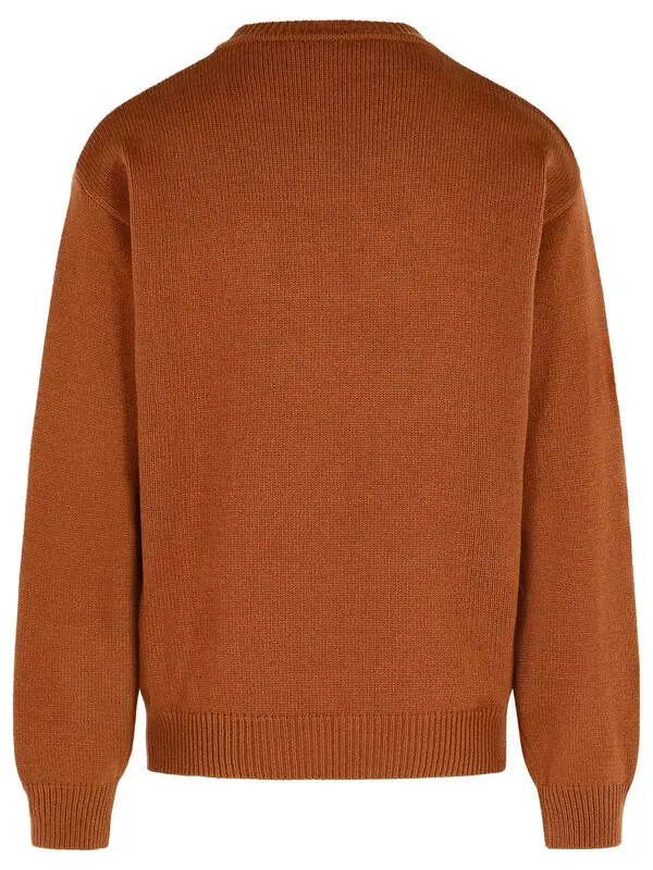 Marni Virgin Wool Embroidered Logo Sweater