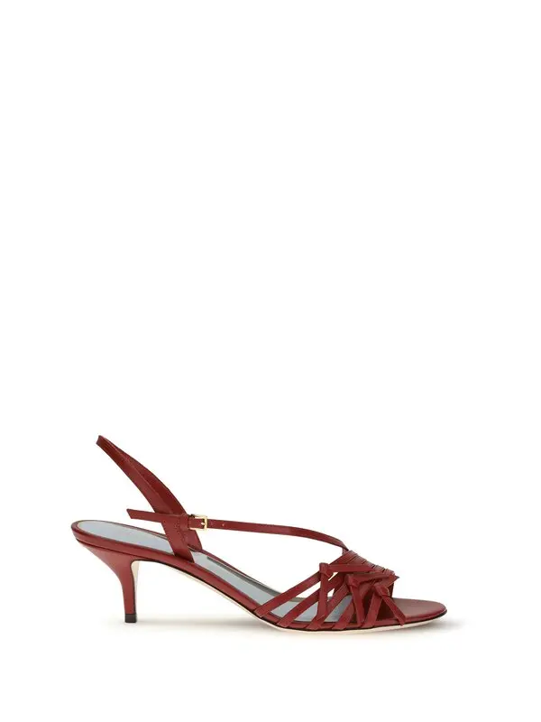 Valentino Garavani Nodine Kidskin Sandals - Red