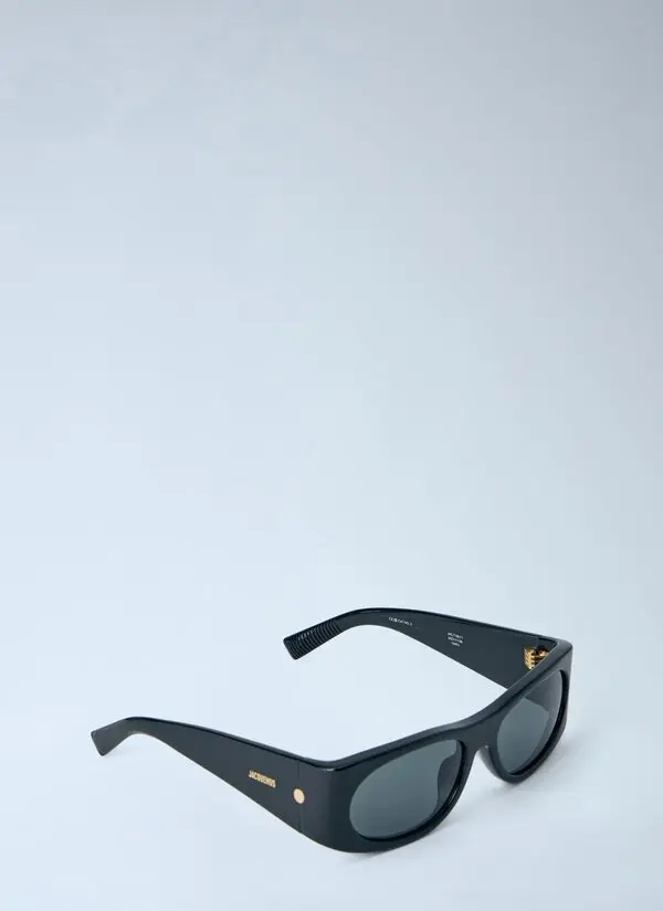 Jacquemus Rectangular Frame Sunglasses With Logo Engraving