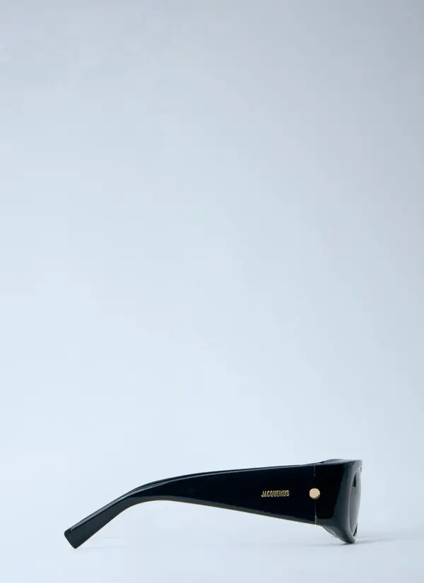 Jacquemus Rectangular Frame Sunglasses With Logo Engraving