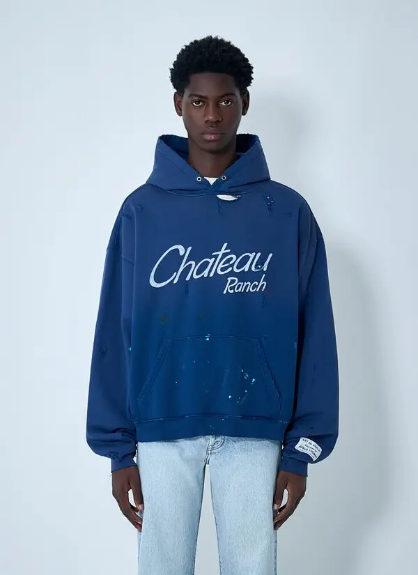 GALLERY DEPT. Distressed Chateau Ranch Hooded Sweatshirt
