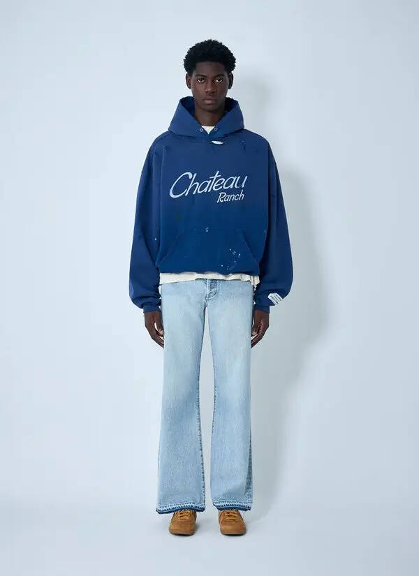 GALLERY DEPT. Distressed Chateau Ranch Hooded Sweatshirt