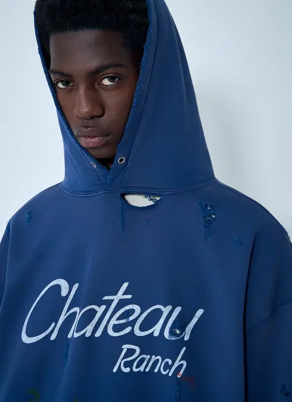 GALLERY DEPT. Distressed Chateau Ranch Hooded Sweatshirt