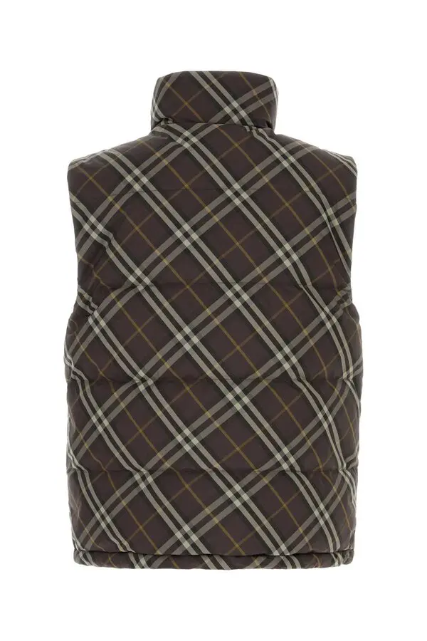 Burberry Embroidered Polyester Reversible Down Vest