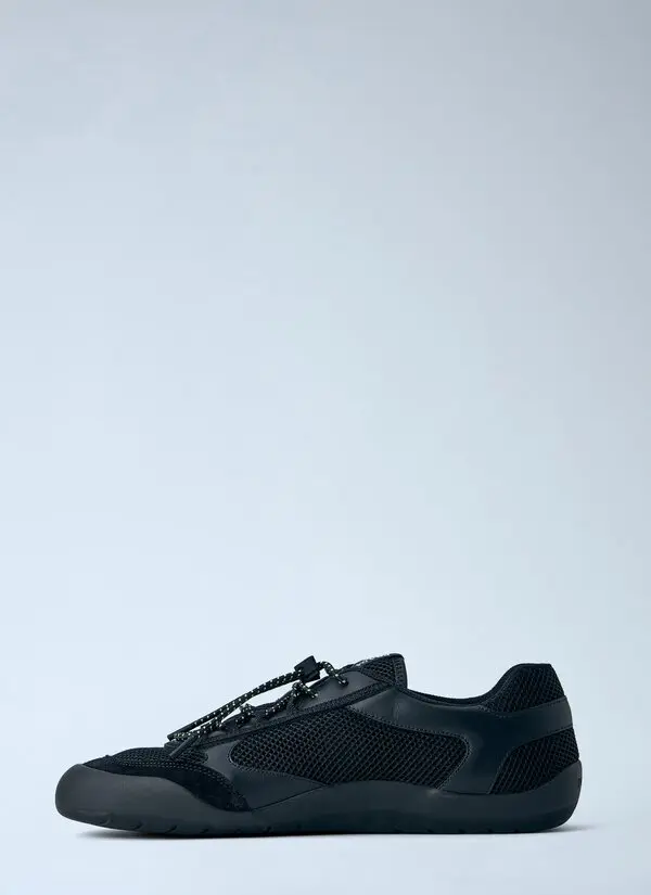 Prada Speedrock Mesh Panel Sneakers - Black