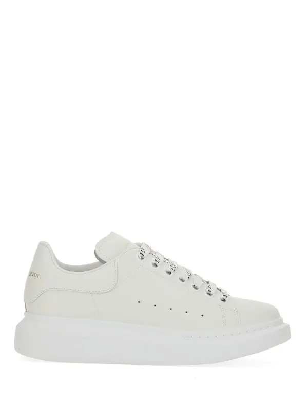 Alexander McQueen Oversized Leather Sneakers - White