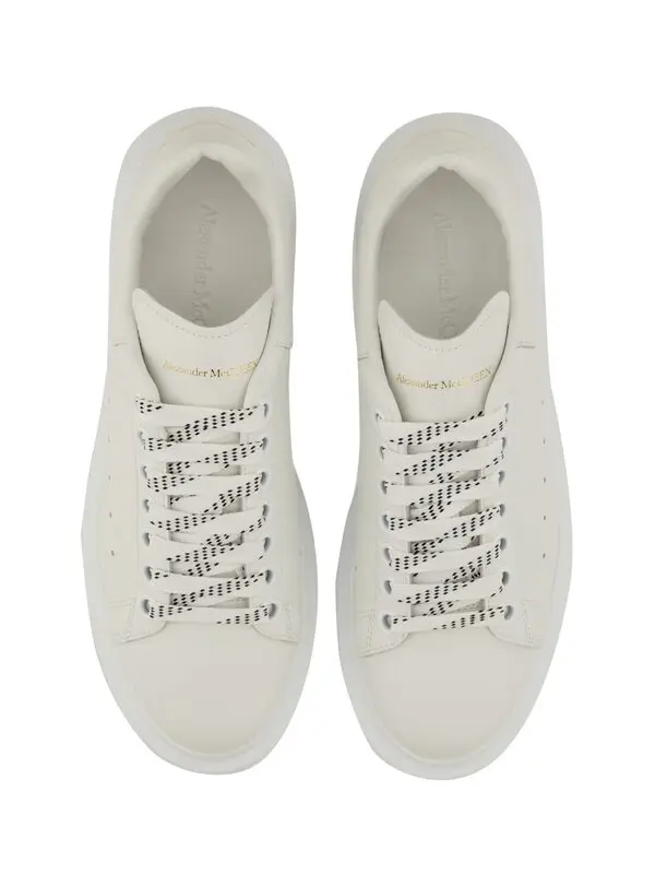 Alexander McQueen Oversized Leather Sneakers - White