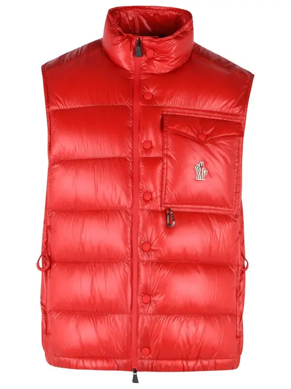 Moncler Uychi Foldable Polyamide Padded Vest - Red