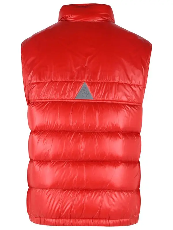 Moncler Uychi Foldable Polyamide Padded Vest - Red