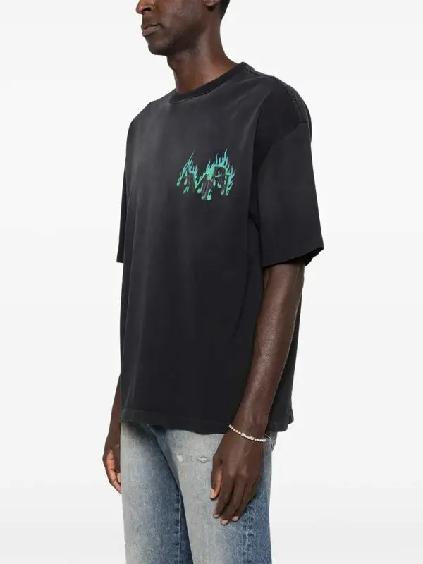 Amiri Crew-neck, Short-sleeved T-shirt - Black