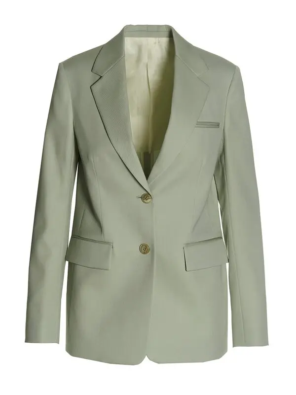 LANVIN Single Breasted Blazer Jacket - Green