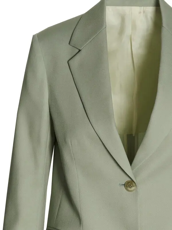 LANVIN Single Breasted Blazer Jacket - Green