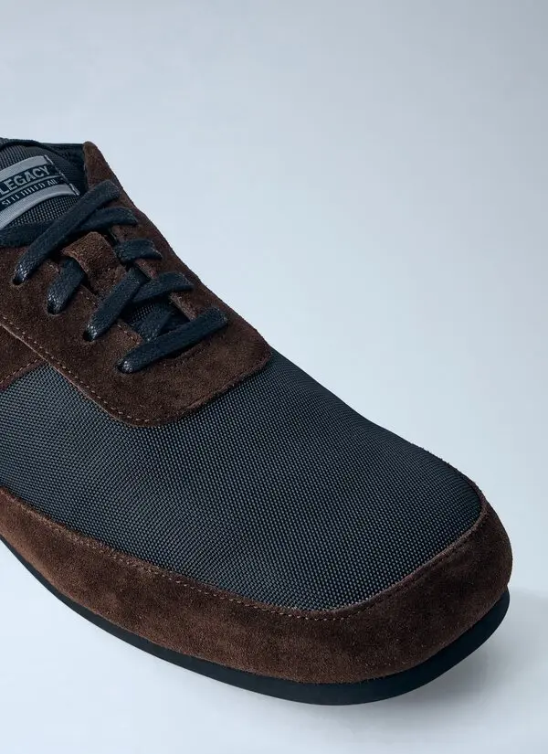 Our Legacy Suede And Mesh Low-top Sneakers - Brown