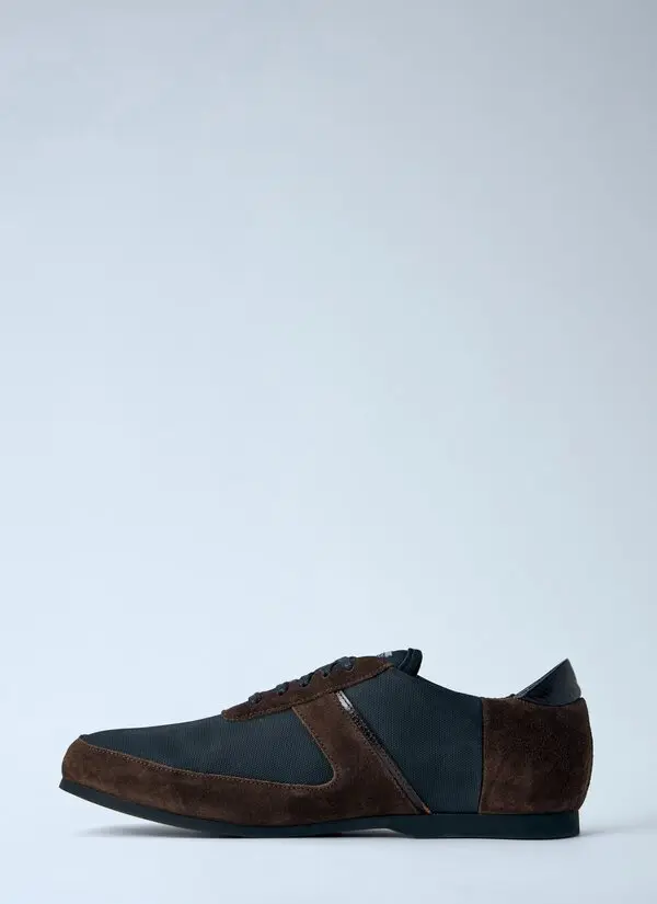 Our Legacy Suede And Mesh Low-top Sneakers - Brown