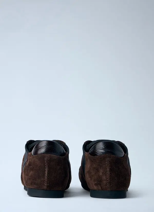 Our Legacy Suede And Mesh Low-top Sneakers - Brown