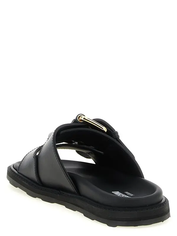 Moschino Double Strap Flatform Sandals
