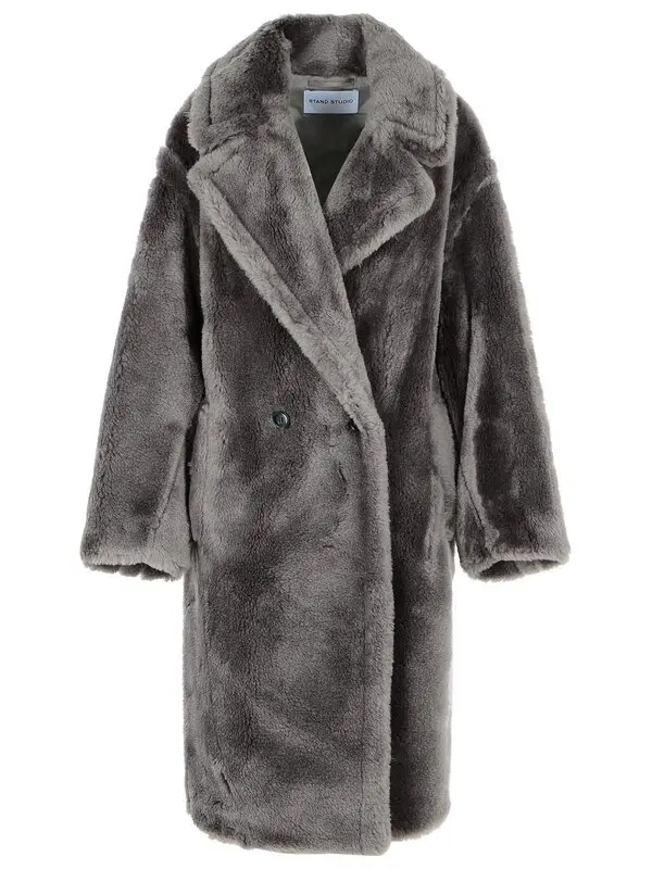STAND STUDIO Biba Grey Wool Coat