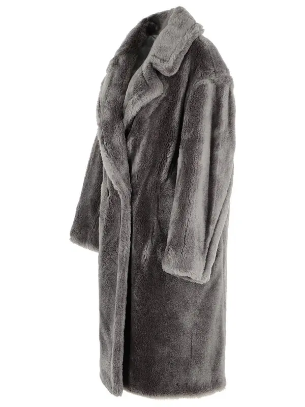 STAND STUDIO Biba Grey Wool Coat - Gray