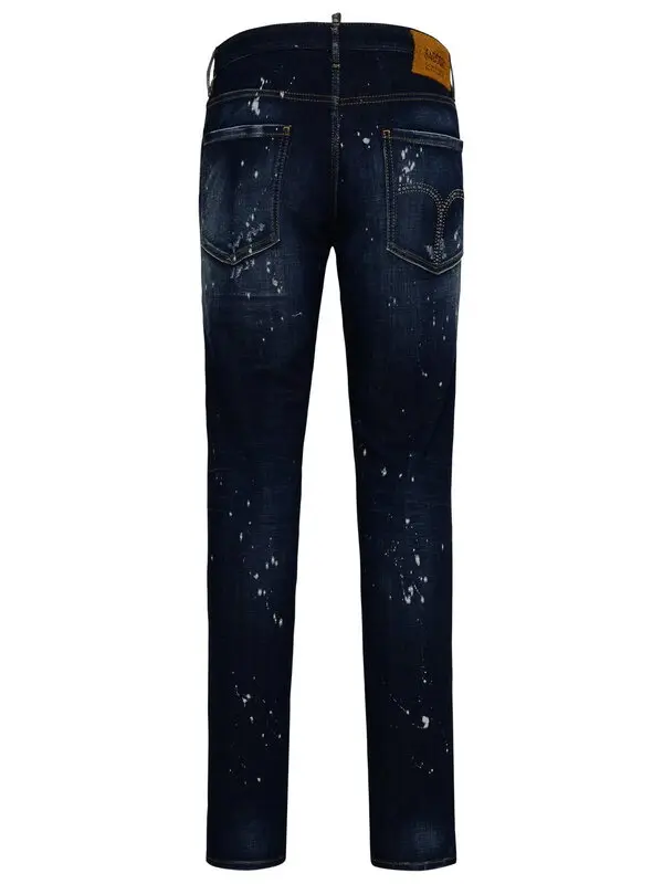 Dsquared2 Cotton Blend Jeans - Blue