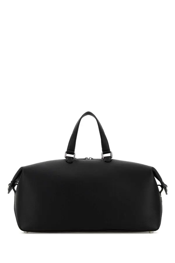 Fendi Calf Leather Lui 45 Travel Bag - Black