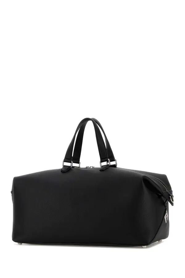 Fendi Calf Leather Lui 45 Travel Bag - Black