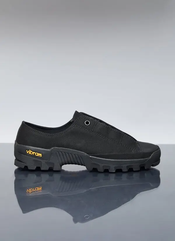 Yohji Yamamoto Cotton Canvas Low Top Sneakers - Black