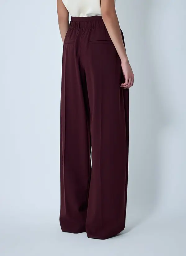Sportmax Quito High Rise Tailored Wool Blend Pants