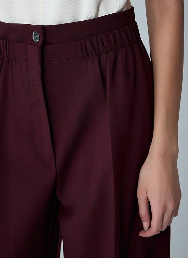 Sportmax Quito High Rise Tailored Wool Blend Pants