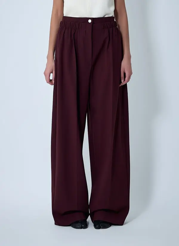 Sportmax Quito High Rise Tailored Wool Blend Pants - Multicolor