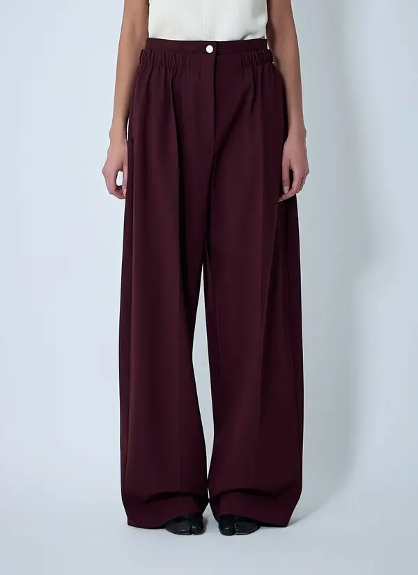 Sportmax Quito High Rise Tailored Wool Blend Pants - Multicolor