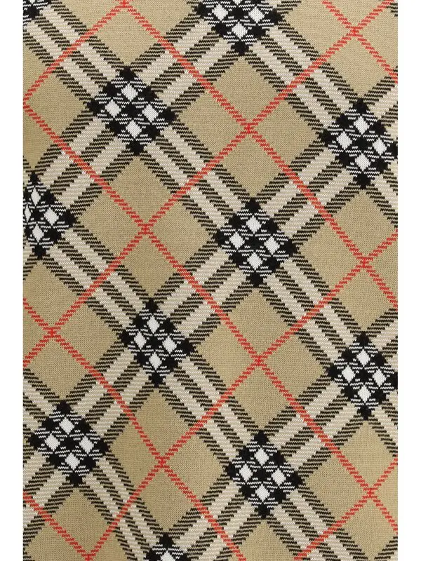 Burberry Wool Checkered Crew Neck Sweater