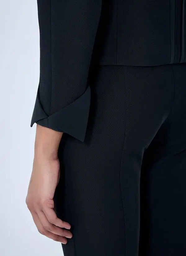Chloé Collarless Fitted Jacket - Black