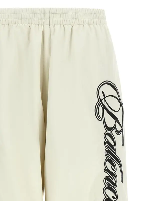 Balenciaga Cursive Embroidered Reversible Pants