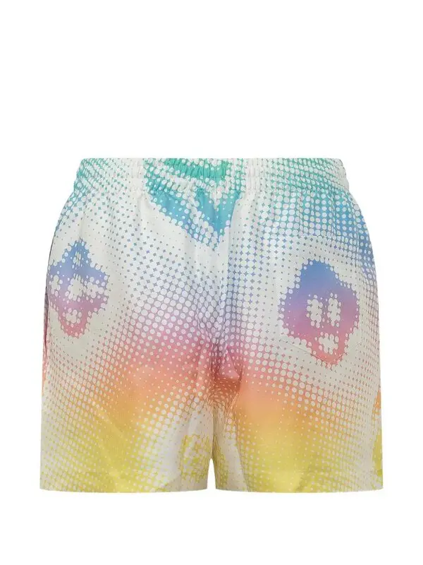 Casablanca Halftone Logo Silk Shorts