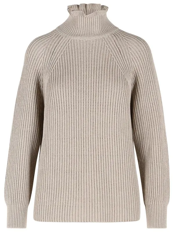 Max Mara Oversized Cotton Cordonetto Sweater - Cream