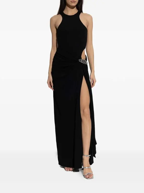 Casablanca Sleeveless Draped Long Dress