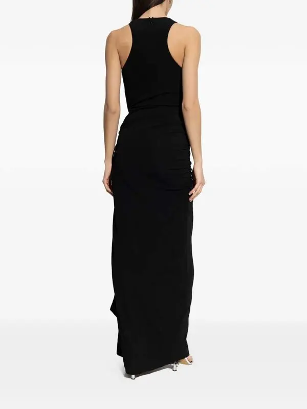 Casablanca Sleeveless Draped Long Dress