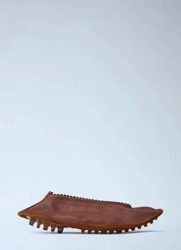 KIKO KOSTADINOV Ramberg Slip-on Ballerinas With Textured Sole - Brown