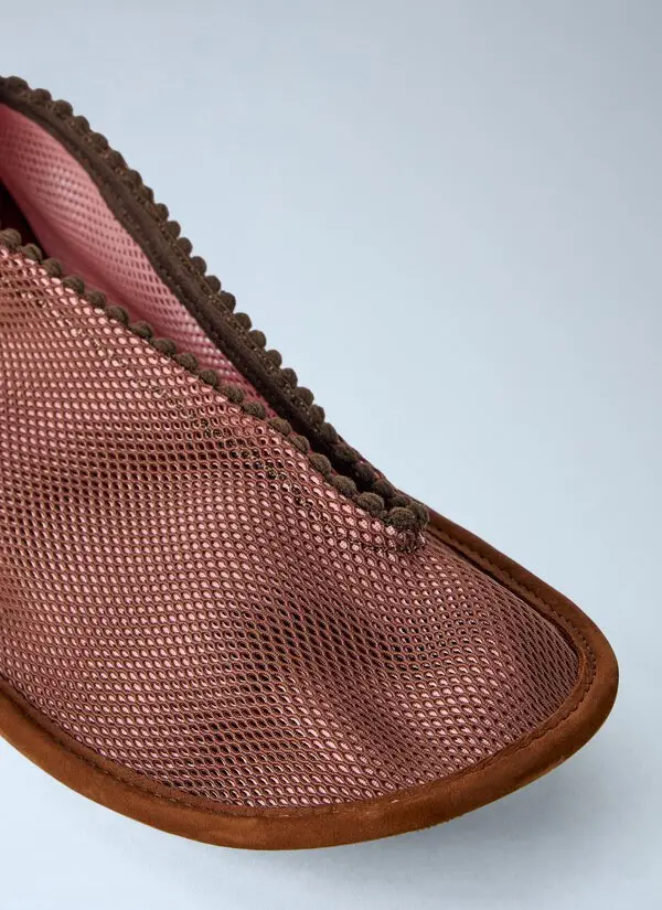 KIKO KOSTADINOV Ramberg Slip-on Ballerinas With Textured Sole - Brown