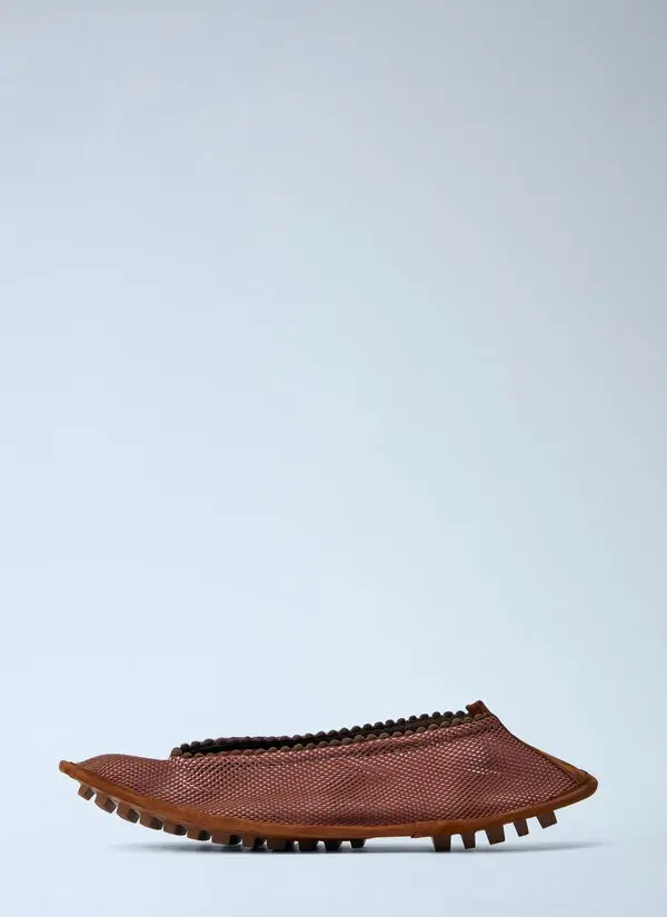KIKO KOSTADINOV Ramberg Slip-on Ballerinas With Textured Sole - Brown