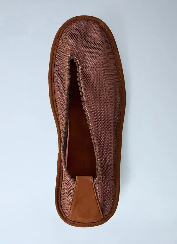 KIKO KOSTADINOV Ramberg Slip-on Ballerinas With Textured Sole - Brown